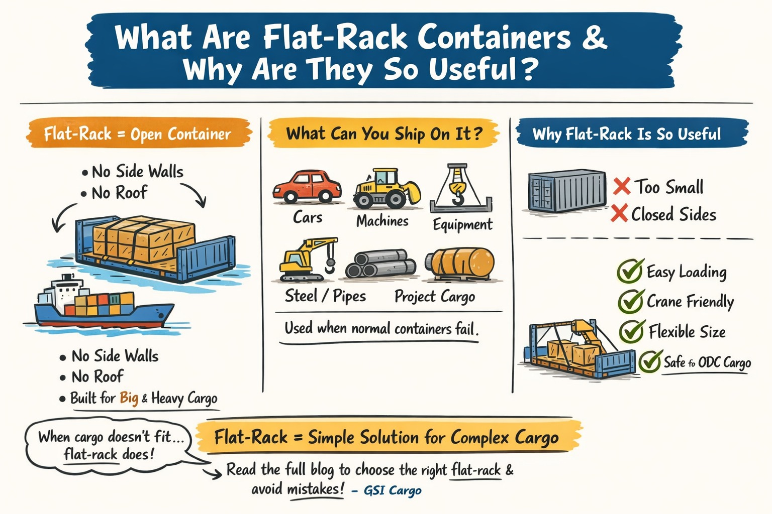 What Is a Flat Rack Container? Why Are They Useful in Shipping